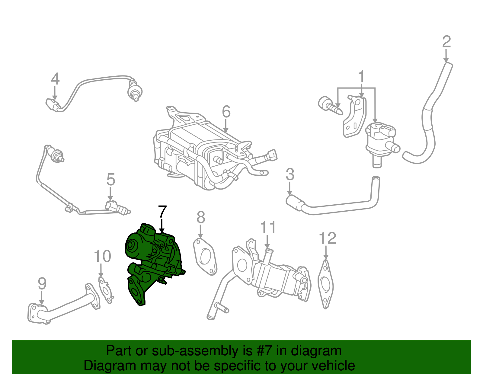 2011-2017 Lexus CT200h Egr Valve 25620-37120 | OEM Parts Online