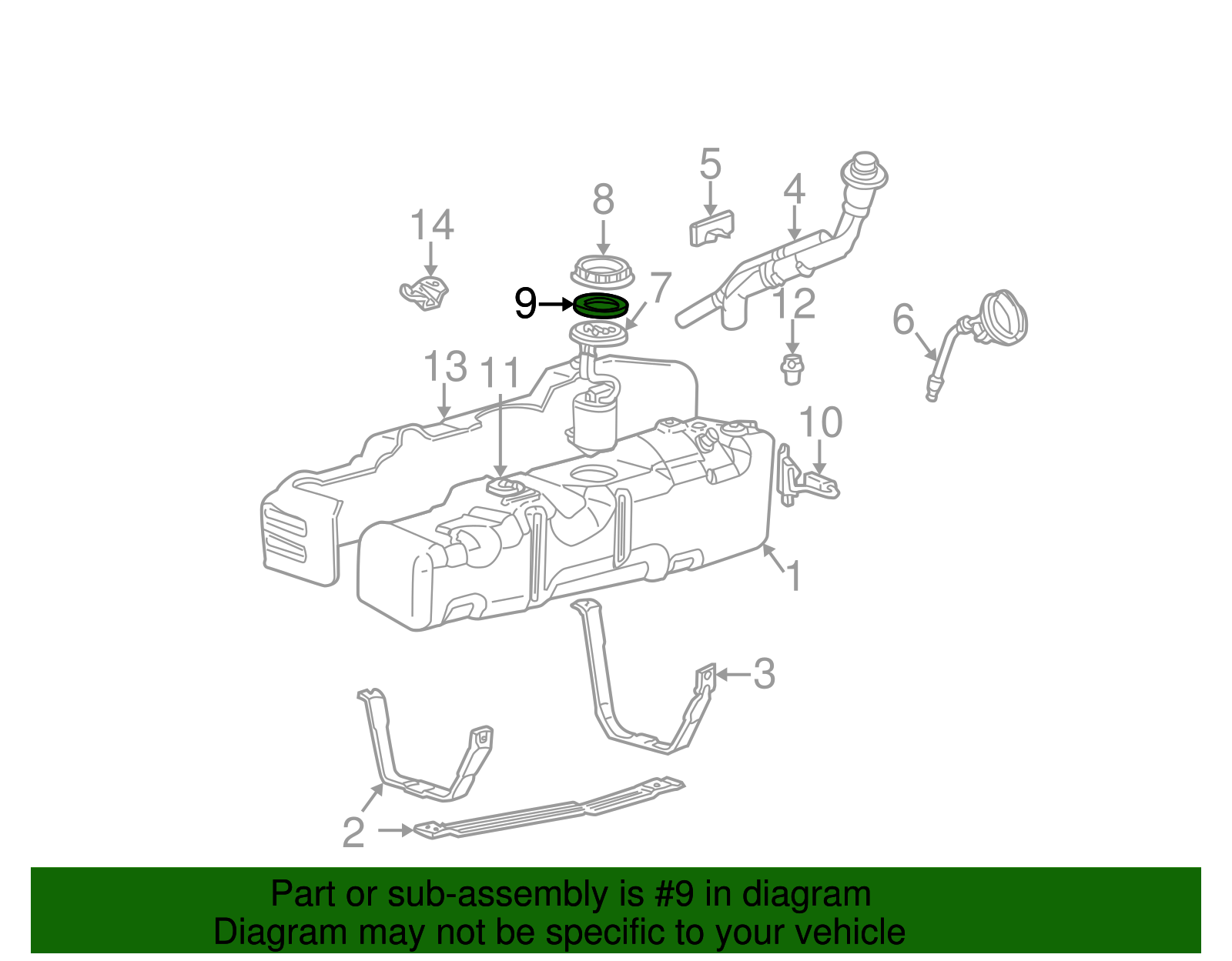 1997-2010 Ford | Fuel Pump Assembly Gasket | F75Z-9417-BB | Walls' Ford ...
