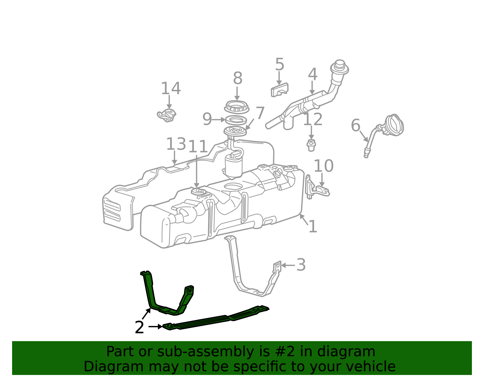 Support Strap YC3Z-9054-DA | Awesome Parts Ford