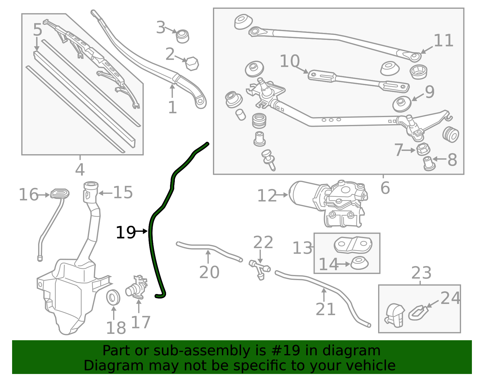 76811-TK8-A11 - Washer Hose 2011-2017 Honda Odyssey | Honda Parts Online