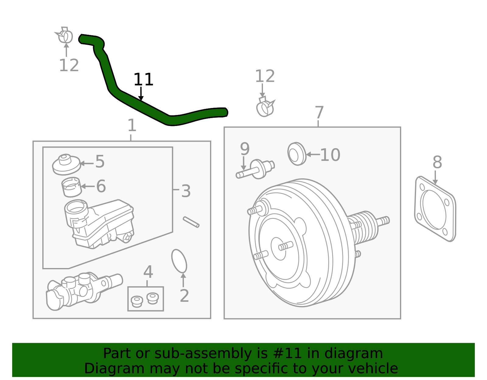 44773-33150 - High-Quality Brake Vacuum Hose for 2013-2018 Lexus ES350 ...