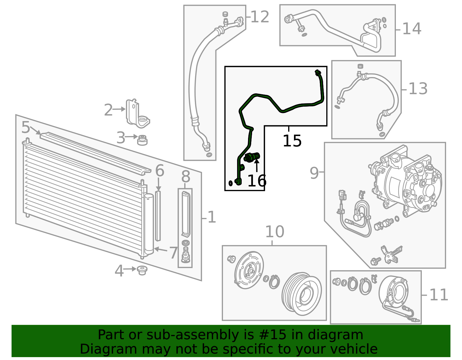 80341-TM8-A01 - High-Quality AC Tube for 2010-2014 Honda Insight ...