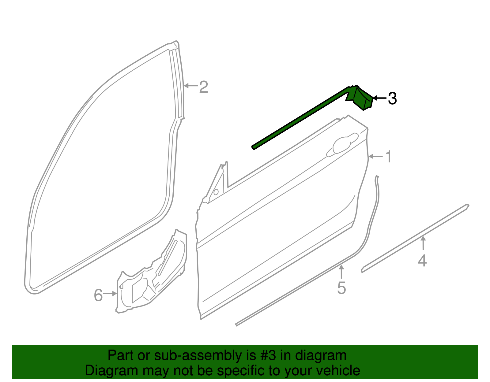 51-33-7-267-906 - Belt Weather-Strip - 2014-2021 BMW | BMW Parts Exchange