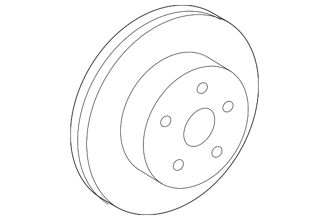 Genuine Toyota Rotor part# 43512-48081 for 2006-2007 Toyota Highlander ...