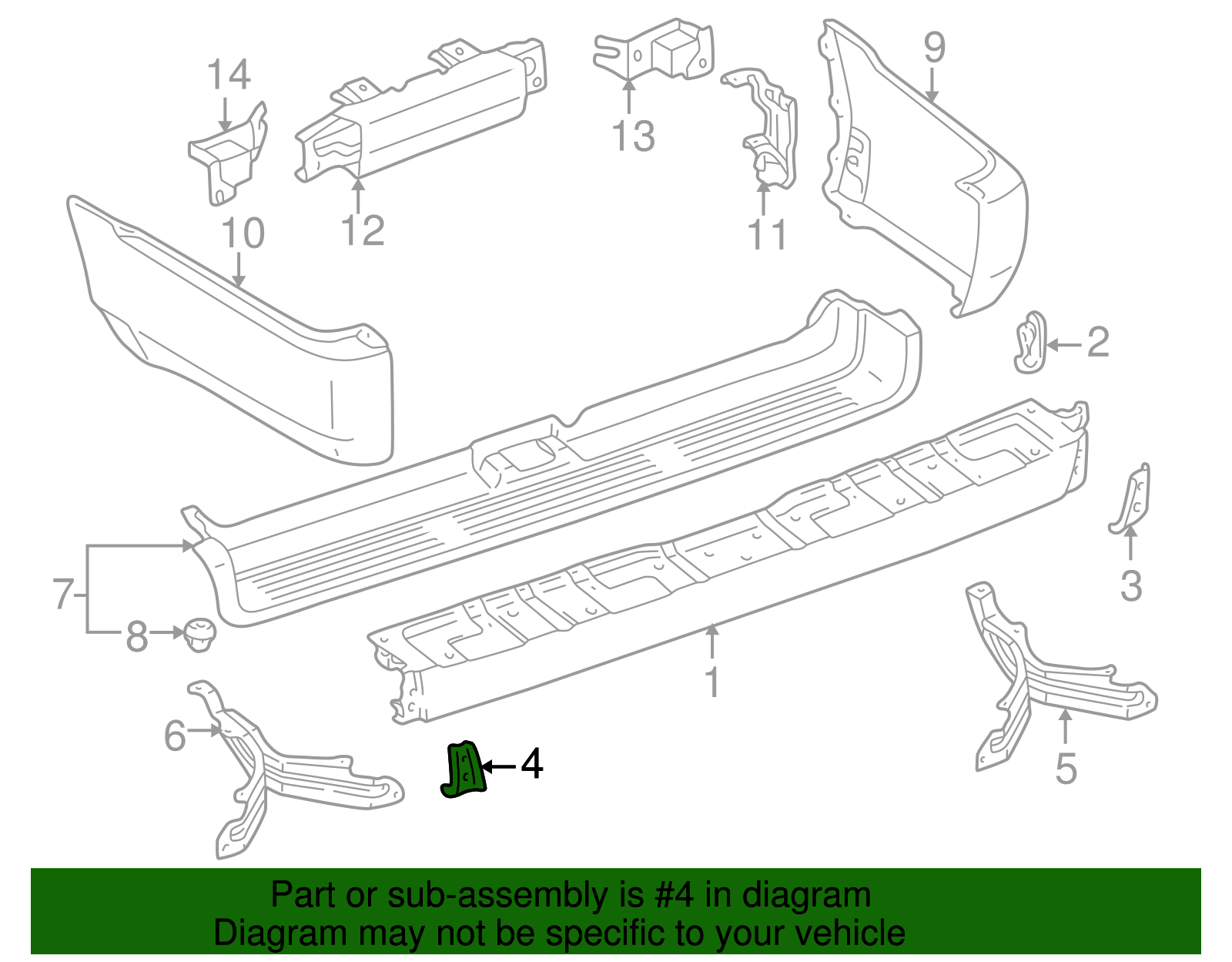 Genuine Toyota Face Bar Seal part# 52592-35010 for 1996-2002 Toyota ...
