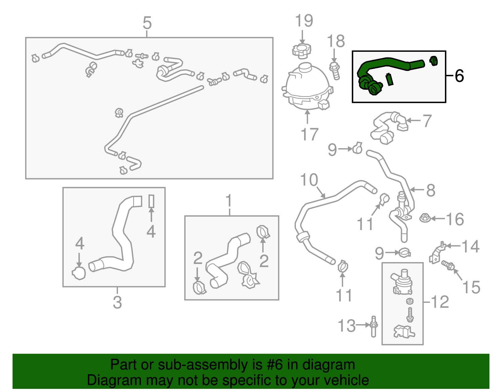 2018-2022 GM Heater Hose 84914032 GM | GMPartsDirect.com