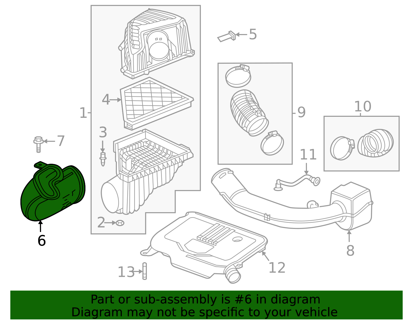 Air Intake Hose - Seamless OEM Engine Airflow 84726808 | AutoNation Parts