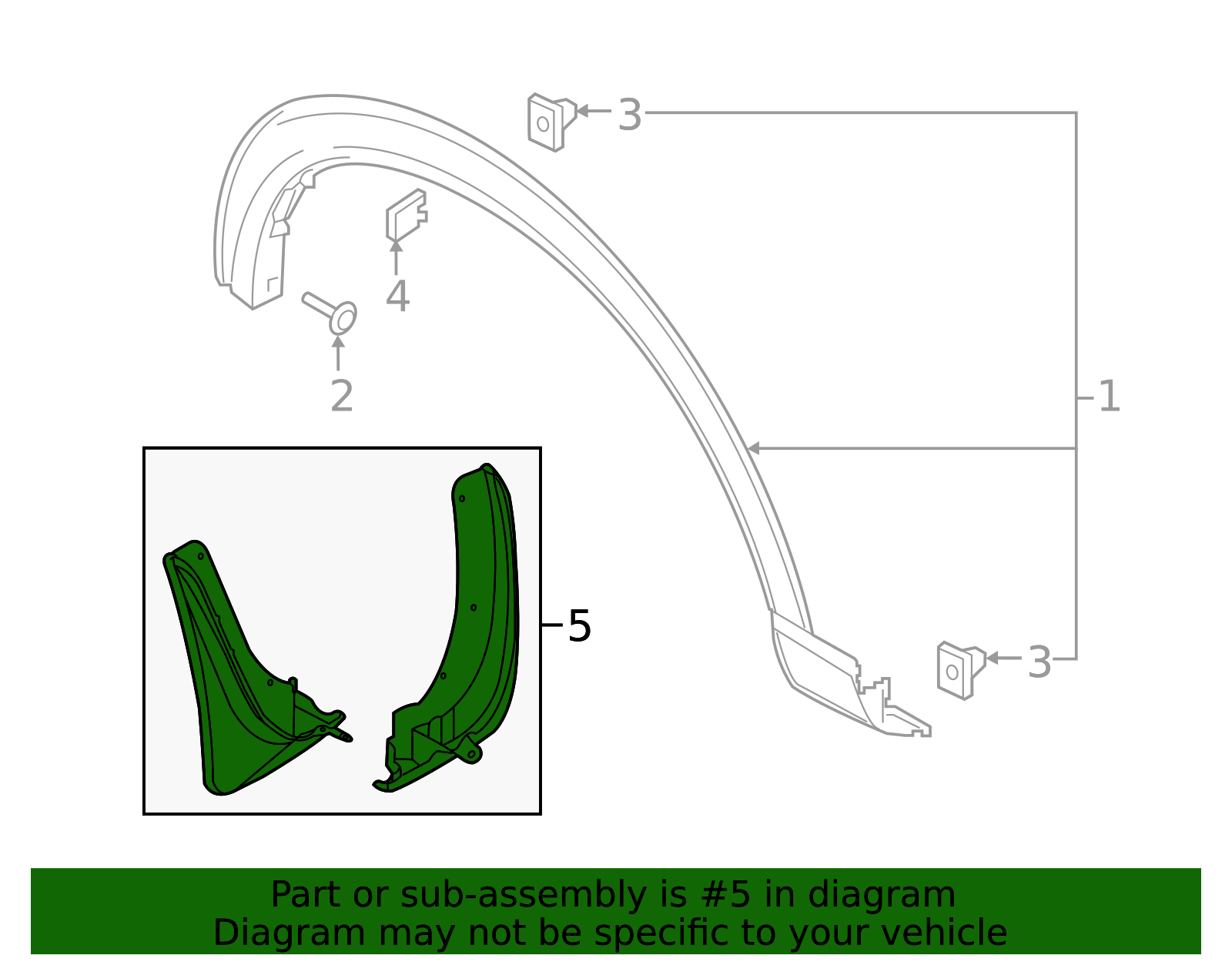 2020-2025 Ford OEM NEW 2020 Ford Explorer Splash Guards Molded Black ...