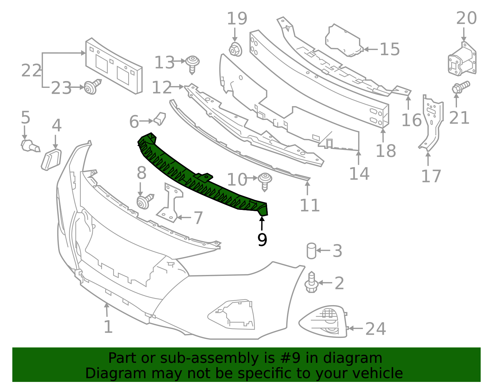 62240-4RA0A - Upper Retainer Official Nissan Parts Store