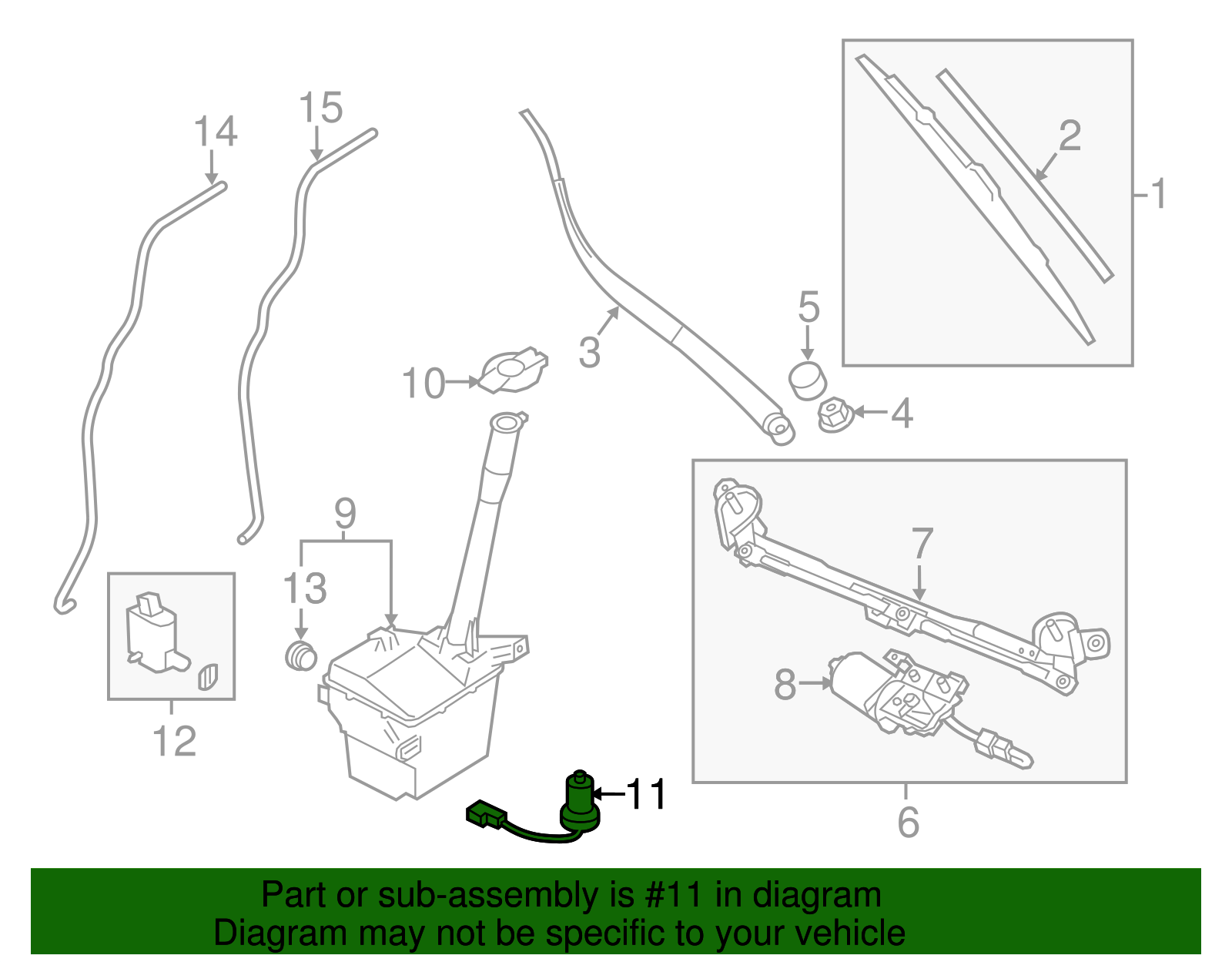 98520-3F000 - Washer Fluid Level Sensor 2004-2016 Kia | Kia.Parts Store