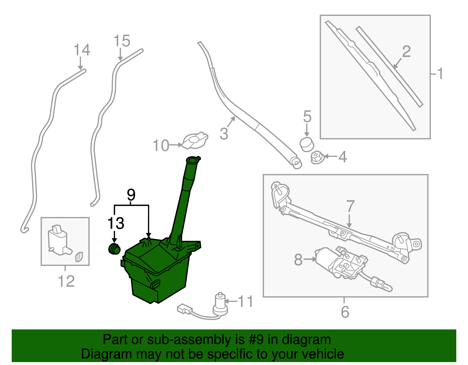 2011-2013 Kia Sorento Reservoir Assembly 98620-2P010 | TascaParts.com