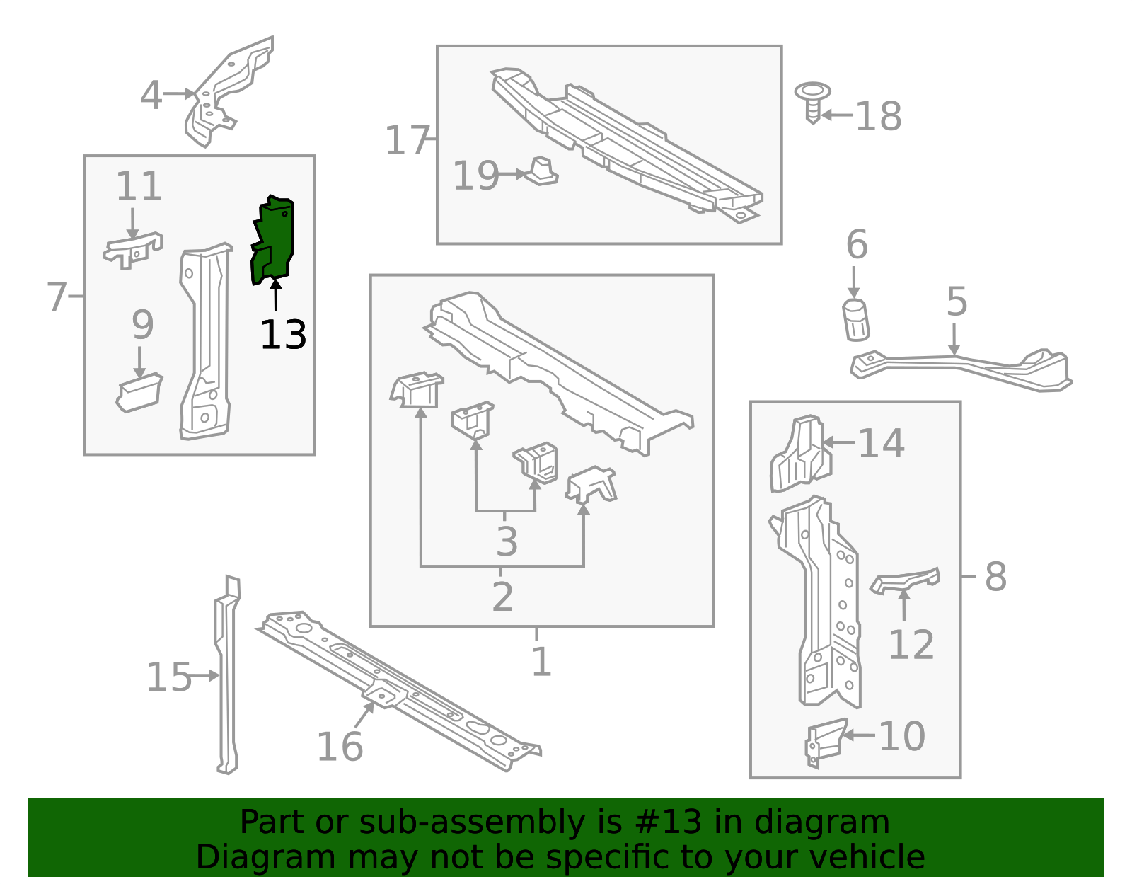 52143-02050 - Radiator Support Side Panel Bracket - 2016-2025 Toyota ...
