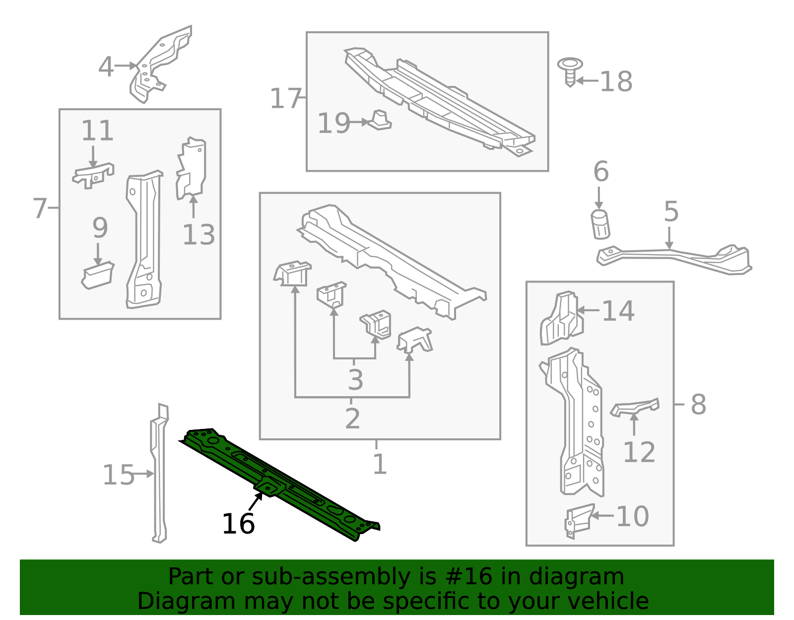 53028-47010 - Radiator Support Tie Bar 2016-2022 Toyota | Longo Toyota ...