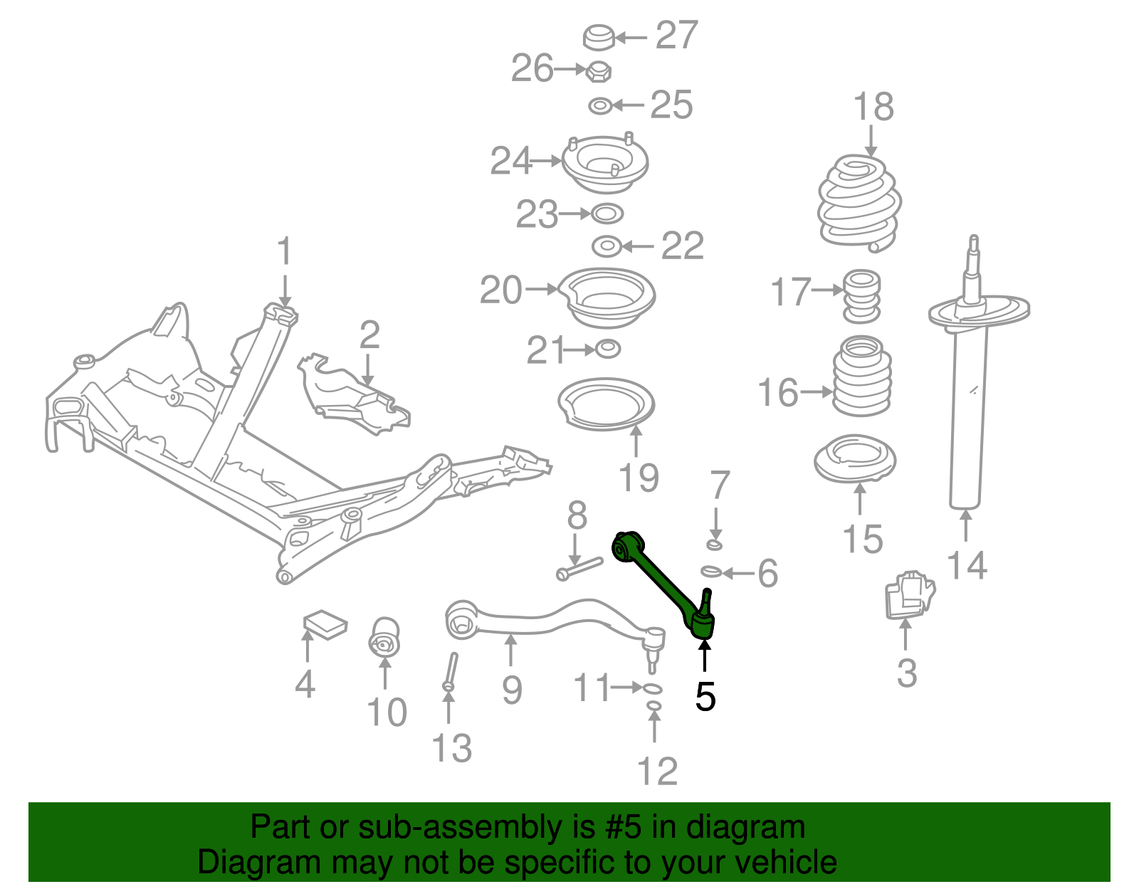 31-12-2-341-219 - Rear Lower Control Arm - 1997-2003 BMW | BMWPartsHub
