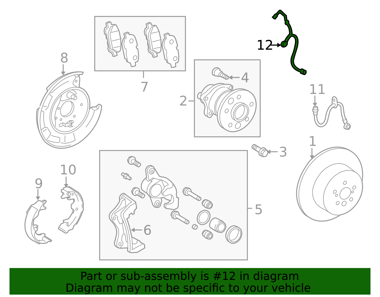 2009-2015 Toyota Venza ABS Sensor 89516-0T010 | MotorMotor