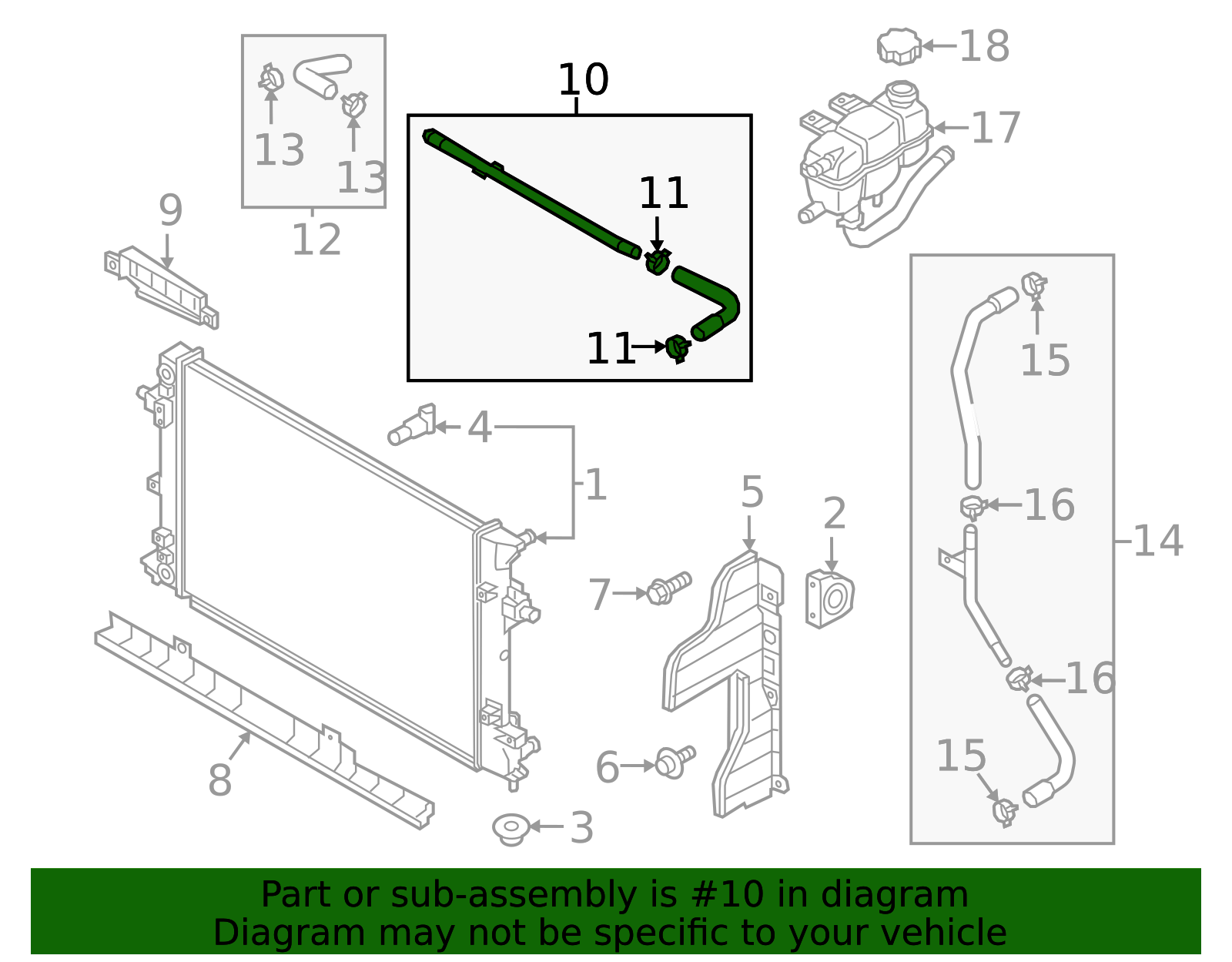 Radiator Hose 25414-G7000 - Dependable OEM Engine Cooling | AutoNation ...