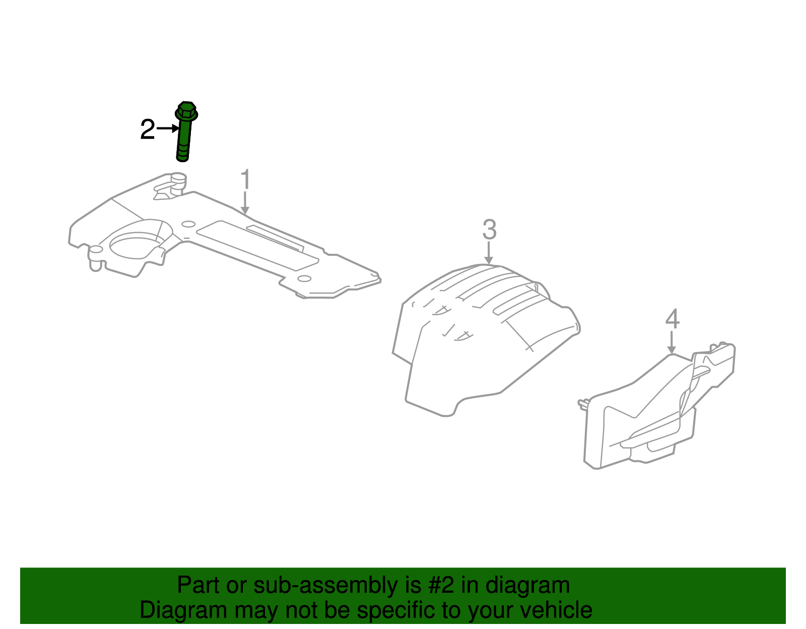 2003-2025 Honda Engine Cover Bolt 90014-R40-A00 | OEM Parts Online