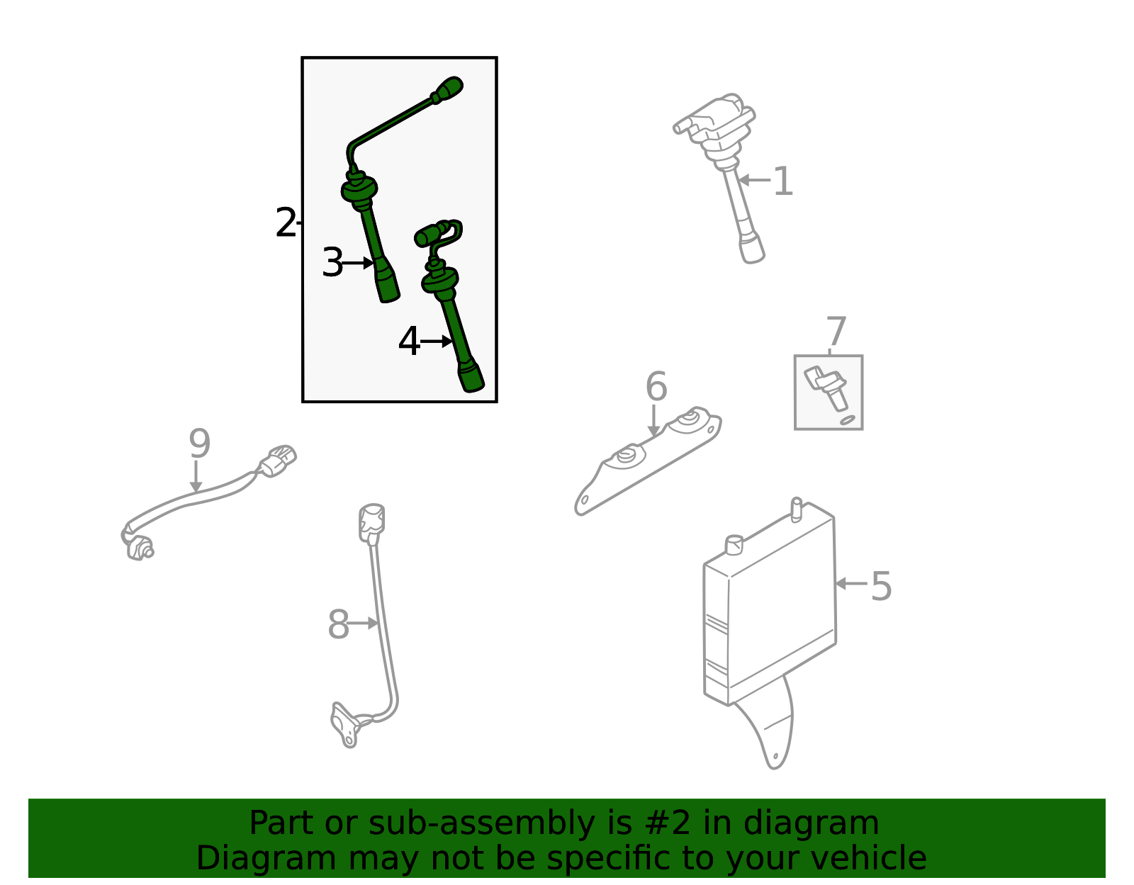 1999-2005 Mitsubishi Cable Set md338624 | Mitsubishi Parts Warehouse ...