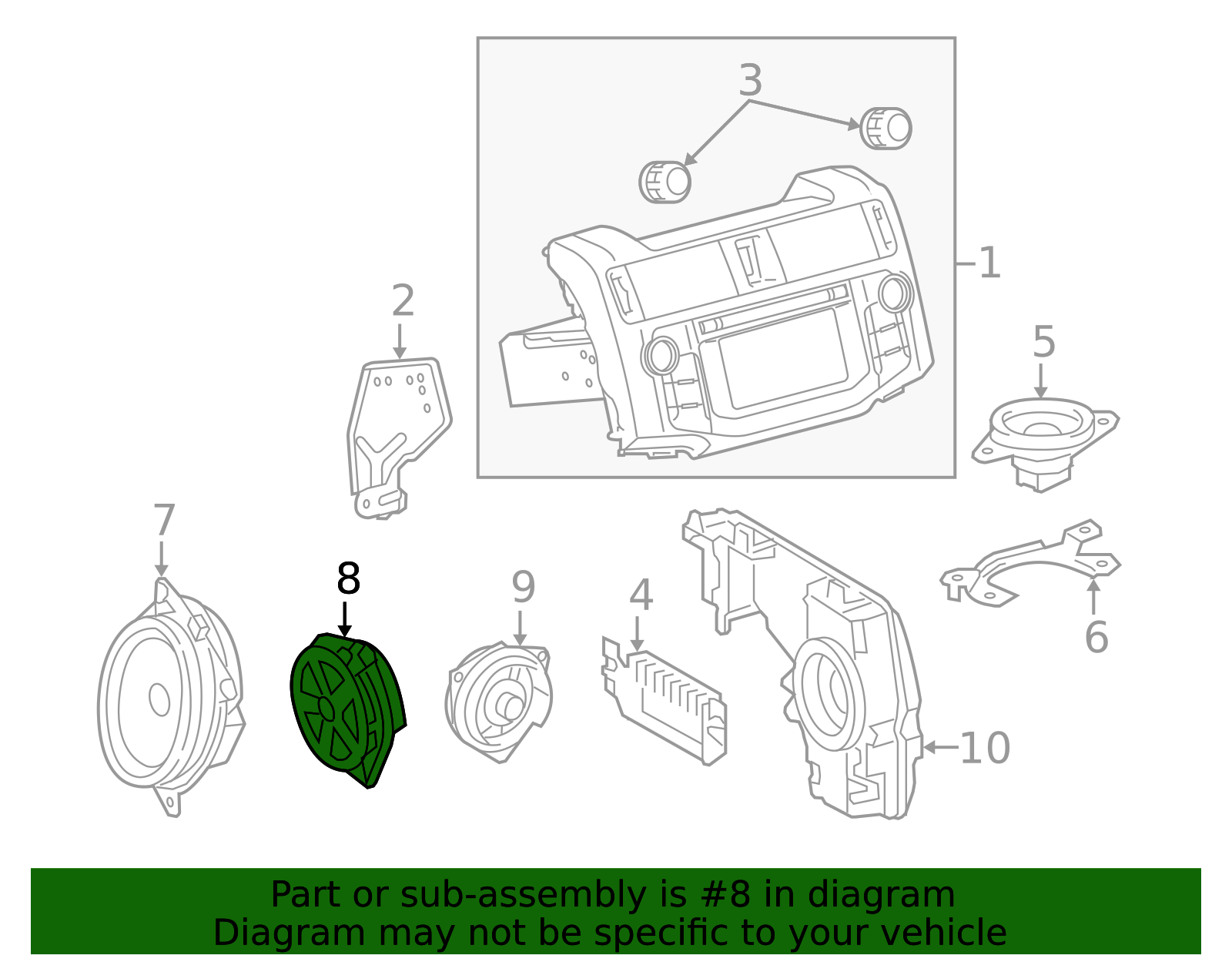 OEM Speaker 86150-35130 - Restore Crisp Sound Quality | AutoNation Parts