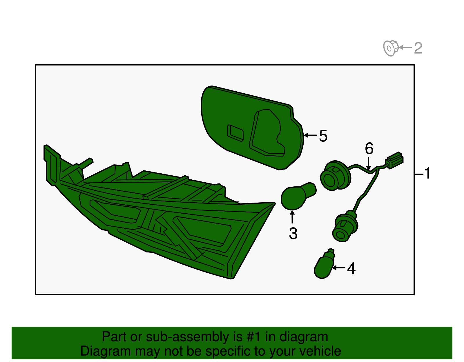 2017-2018 Hyundai Elantra Backup Lamp Assembly 92404-F2000 | World OEM ...