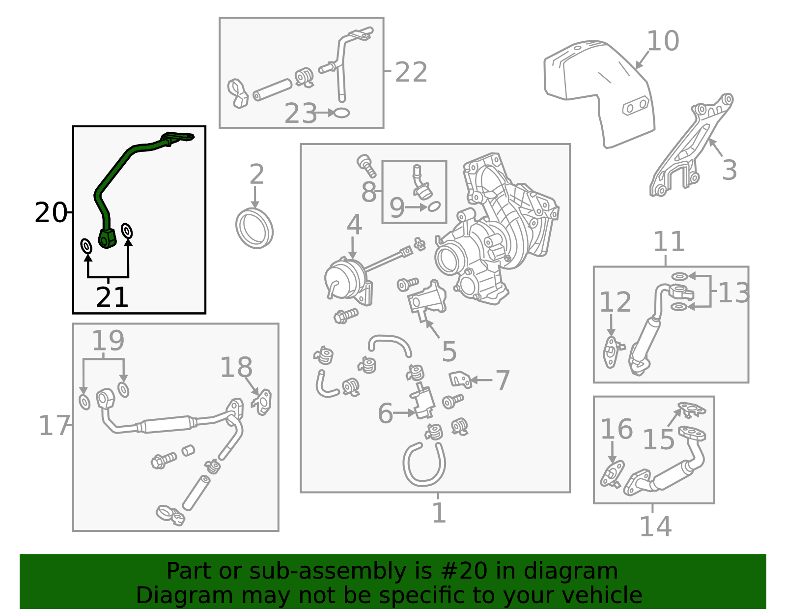 2013-2023 GM Turbocharger Coolant Return Pipe 12679313 | Chevy Parts Pros