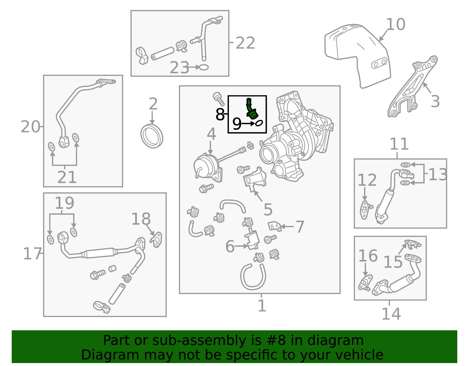 2013-2023 GM Positive Crankcase Ventilation (PCV) Hose Fitting 12635561 ...