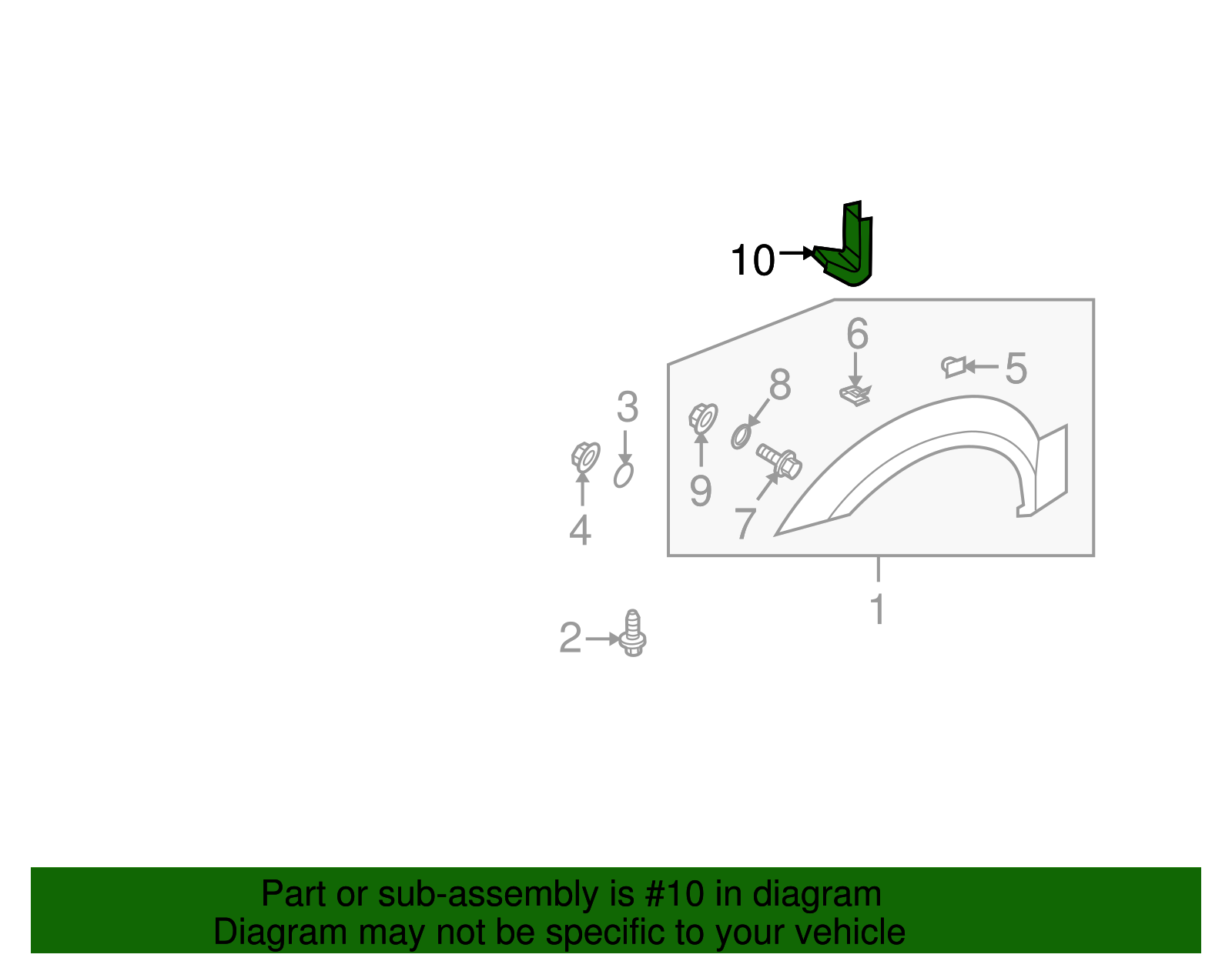 2003-2006 Kia Sorento Mud Guard - Passenger Side (RH) 86832-3E000 ...