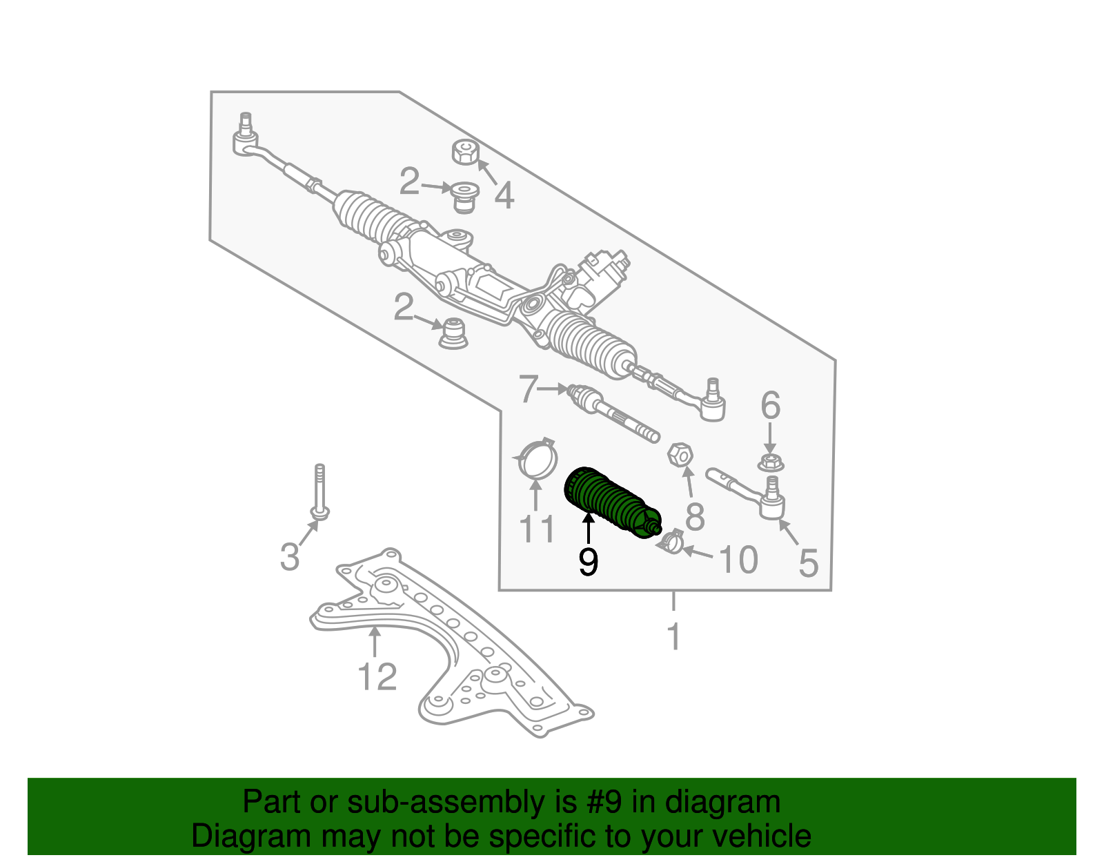 203-463-03-96 - Tie Rod Boot 2003-2020 Mercedes-Benz | Mercedes-Benz ...