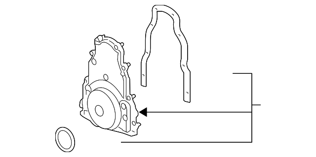 2005-2017 GM Front Engine Cover 12600326 GM | GMPartsDirect.com