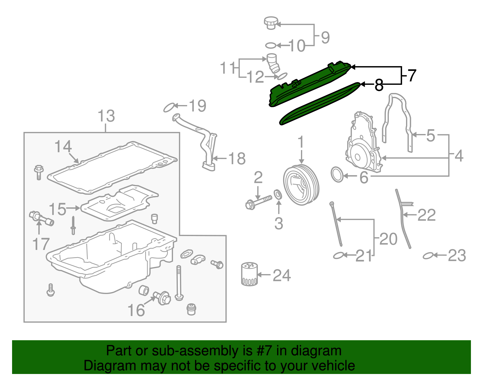 2009-2020 GM Driver Side Rocker Arm Cover Includes Gasket, Bolt ...