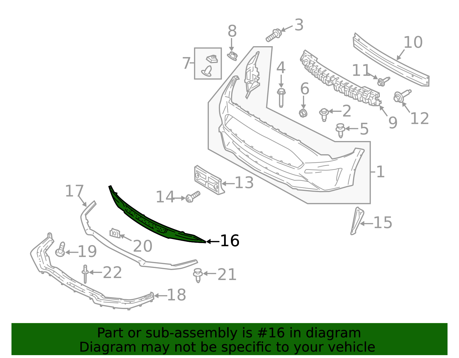 2018-2023 Ford Mustang Lower Grille JR3Z-17K945-BA | Ford OEM Parts Outlet