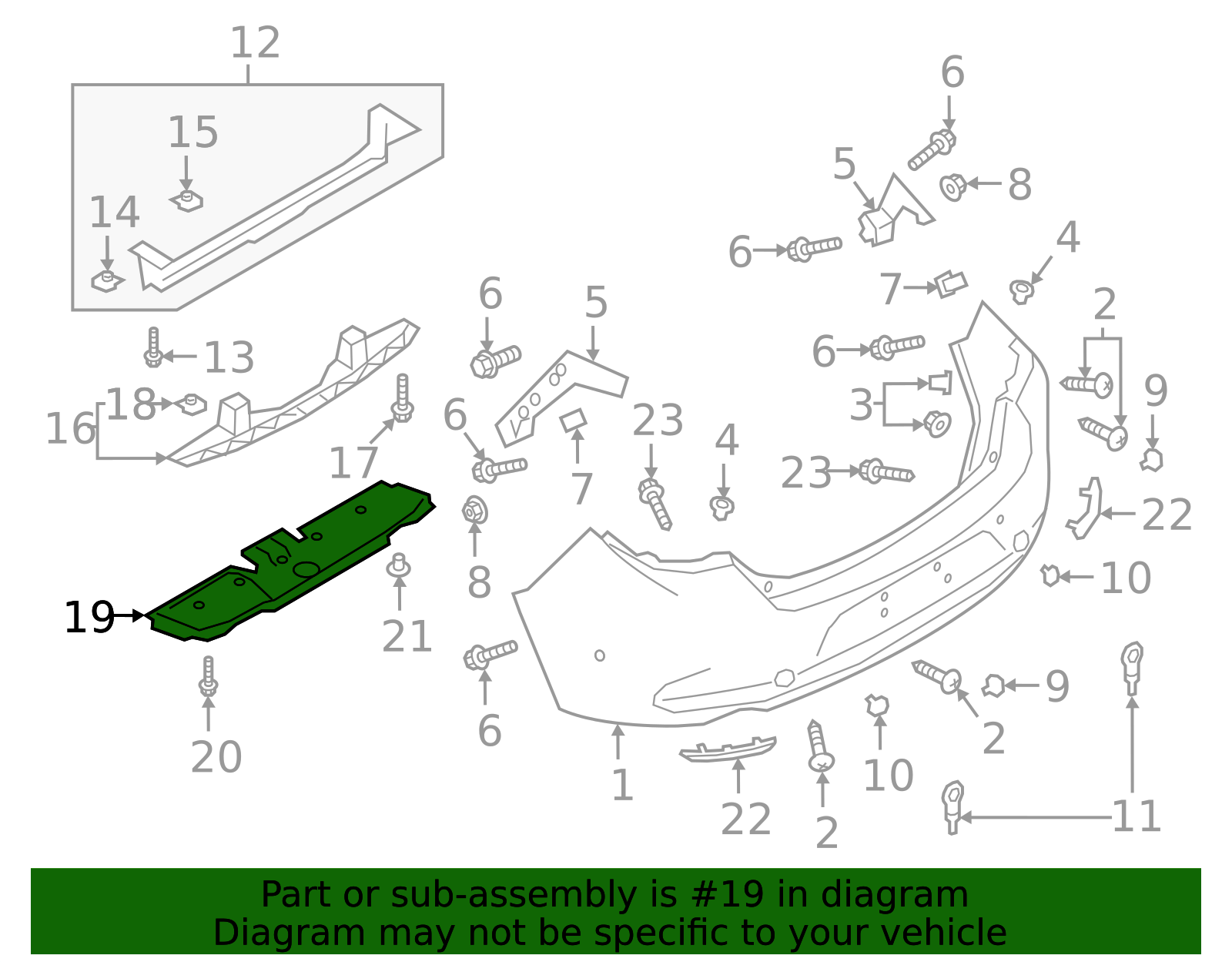 2019-2025 Mazda 3 Bumper Splash Shield bdts50c51b | TascaParts.com