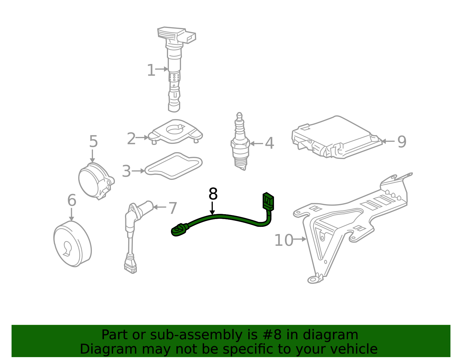 2007-2009 Volkswagen Touareg Knock Sensor 079-905-377-E | QuirkParts