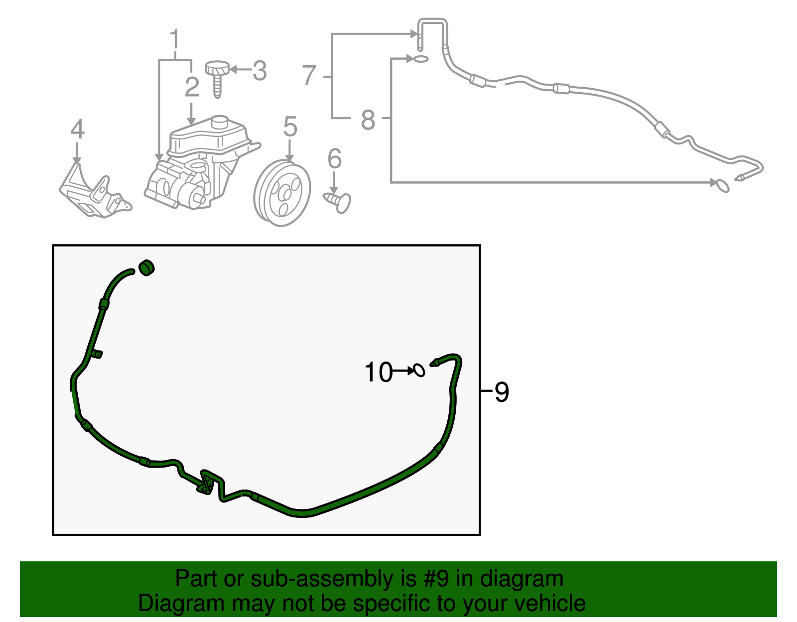 2006-2011 GM Hose 19436429 | Shop Matick Buick GMC