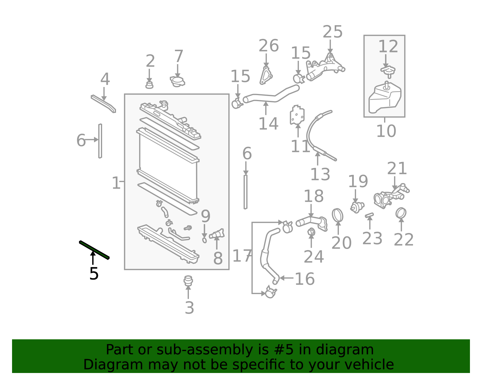 2007-2015 Toyota Radiator Assembly Lower Seal 16562-0P020 | Toyota ...