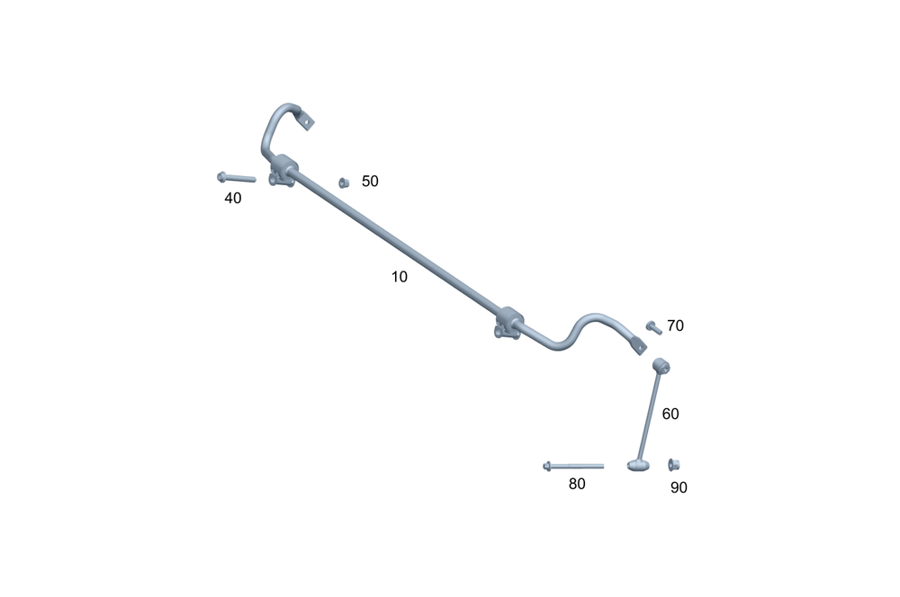 205-326-04-17-64 - Torsion Bar Linkage | Buy Mercedes Parts Now