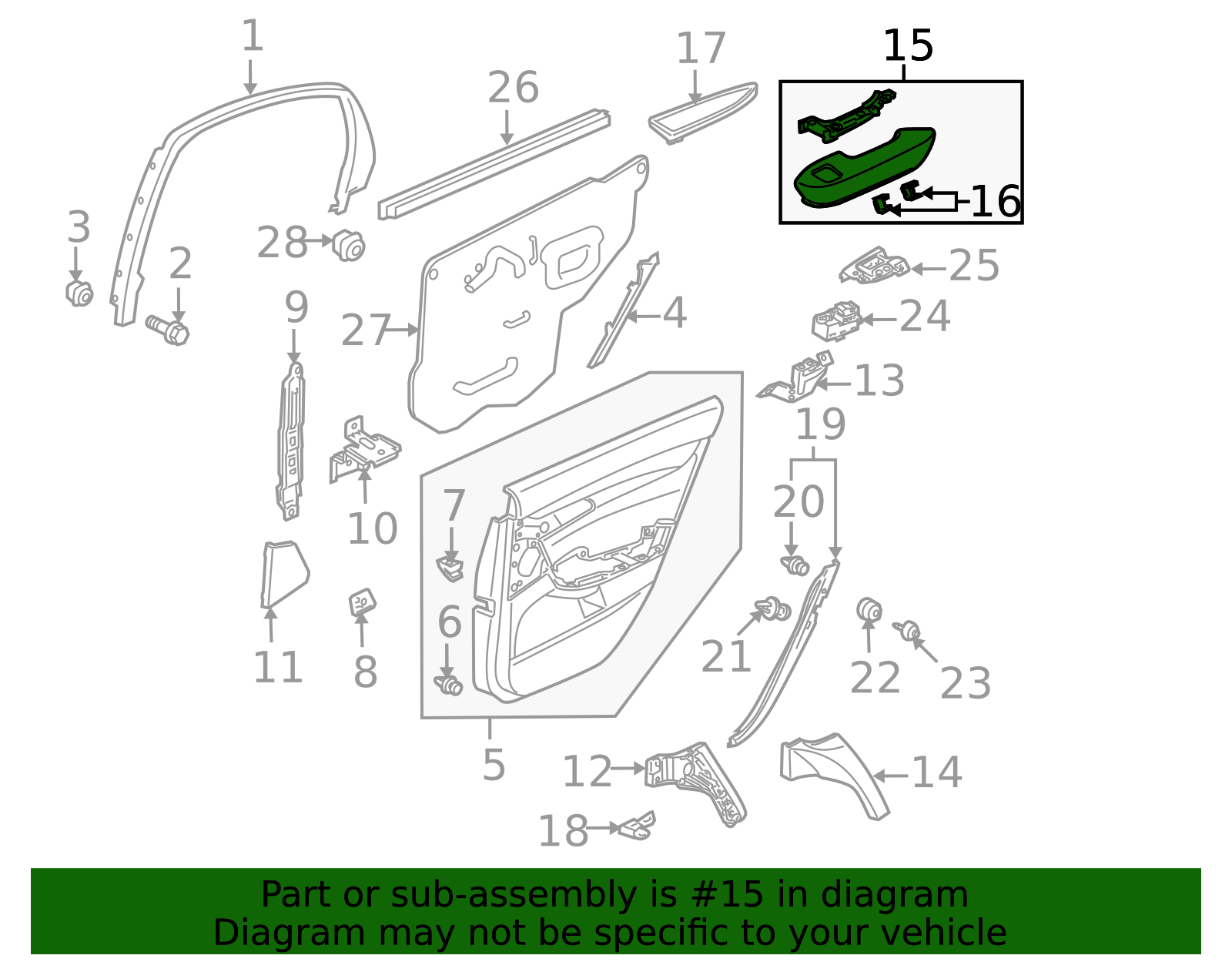 83752-TK4-A05ZF - High-Quality Armrest for 2012-2014 Acura TL ...