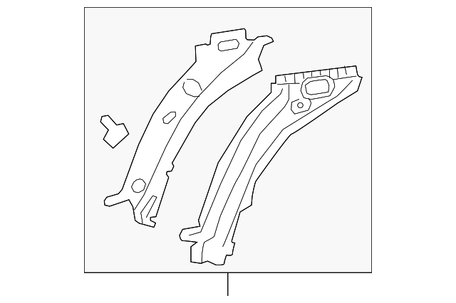 2019-2025 GM Driver Side Front Compartment Upper Side Rail 84722878 GM ...