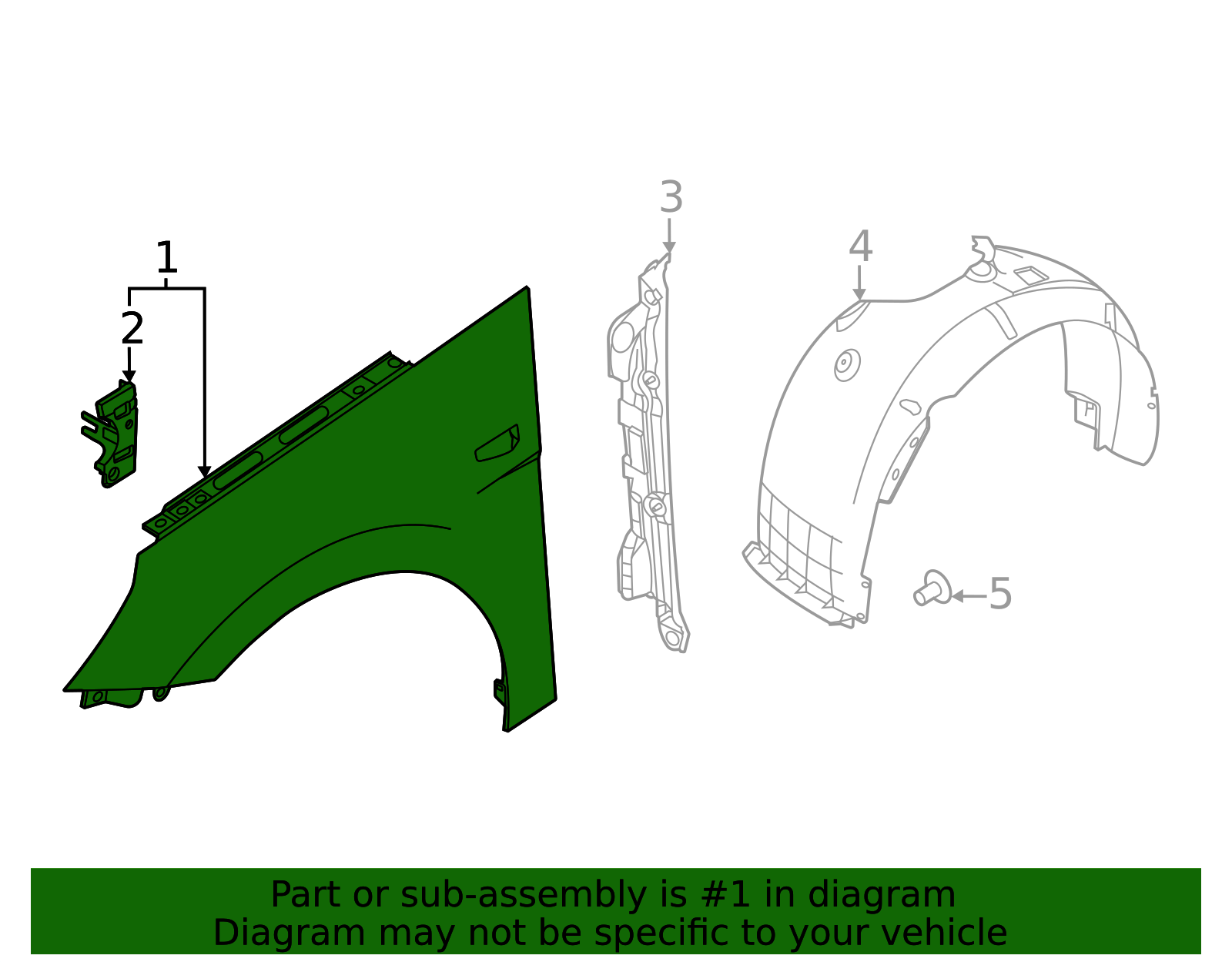2021-2023 Hyundai Fender 66310-AA100 | OEM Parts Online