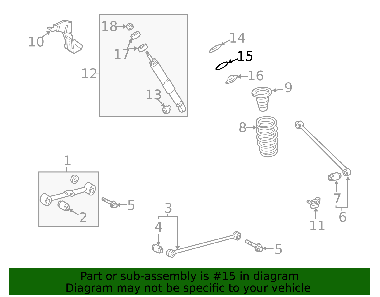 90948-02184 - Shock Retainer - 2000-2011 2013-2020 Toyota Land Cruiser ...