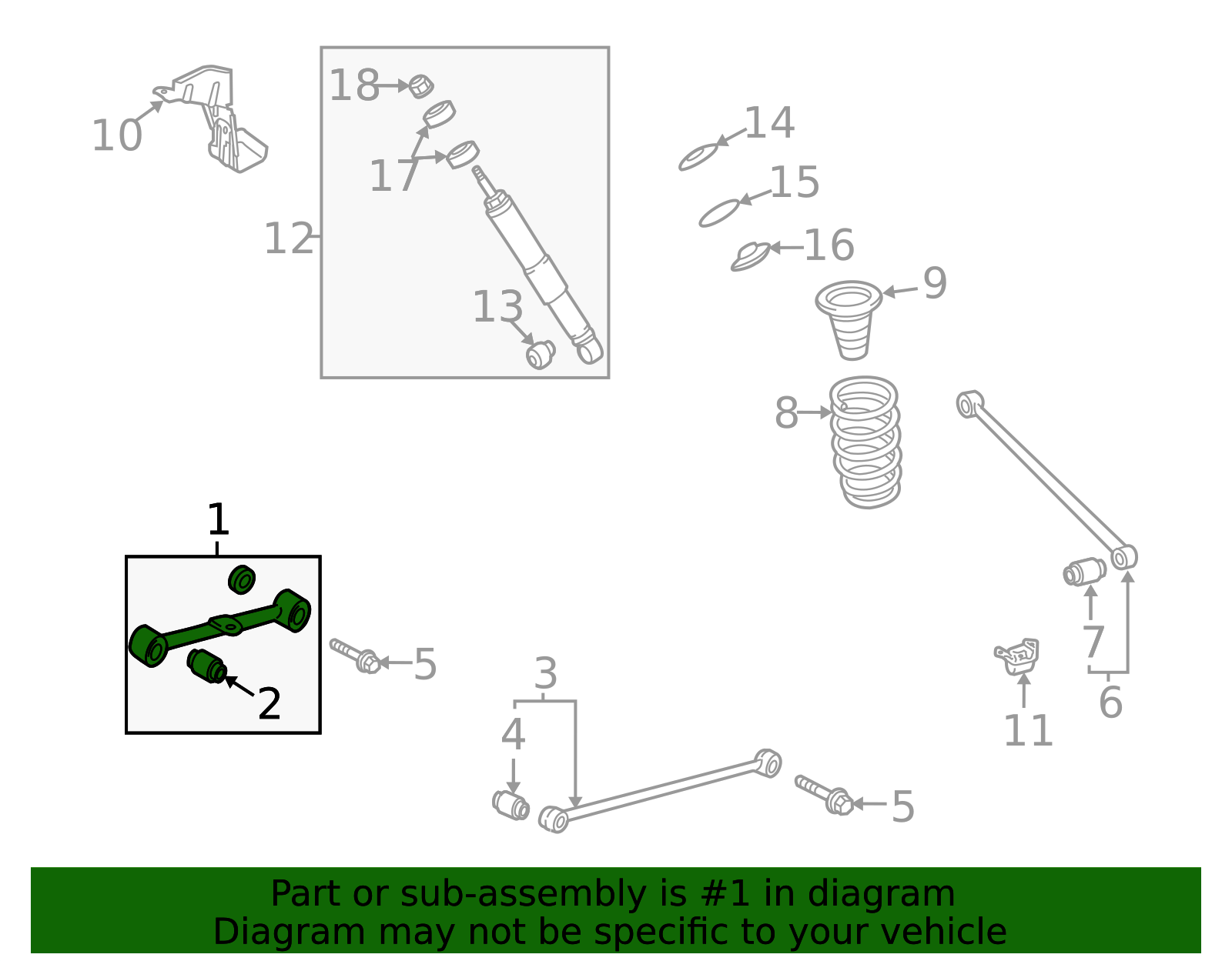 2016-2021 Toyota Land Cruiser Upper Control Arm 48710-60131 | MotorMotor