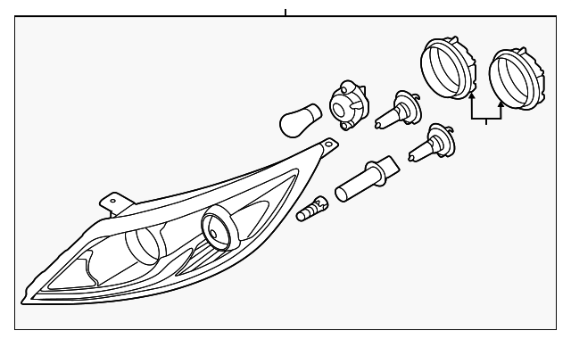 2013-2016 Kia Sportage Headlamp Assembly - Driver's Side (LH) 92101 ...