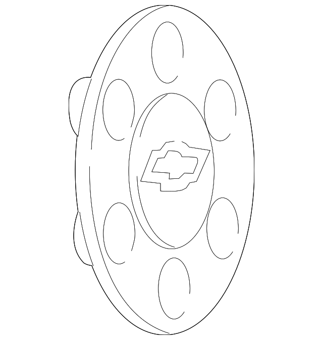 2007-2014 Chevrolet Hub Cap with Bowtie Logo 9595469 | Chevy Parts Pros
