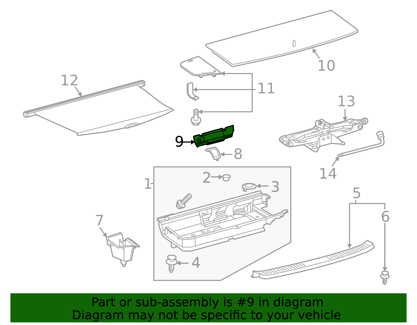 64718-0E040-C0 - High-Quality Trunk Trim Panel Cap for 2020-2025 Toyota ...