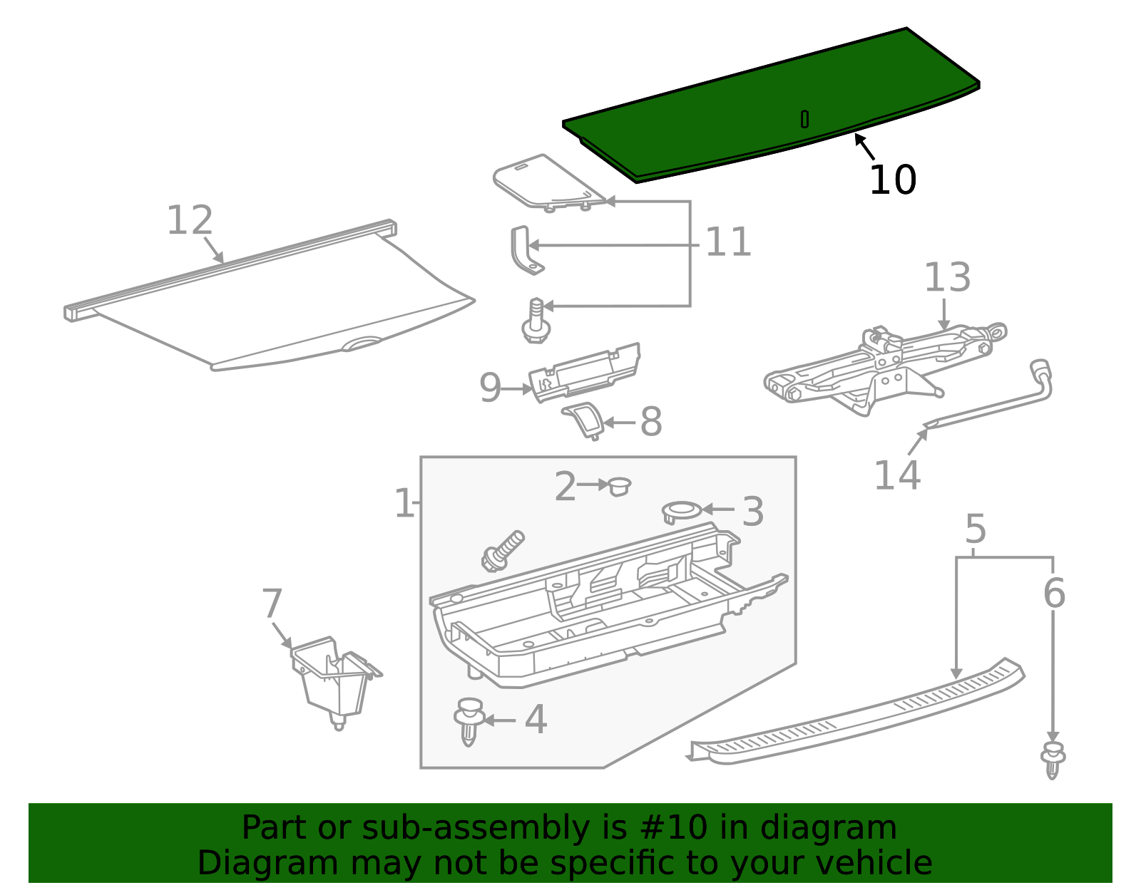 OEM Trim Board Part # 58410-0E091-C0 | Modern Toyota Parts