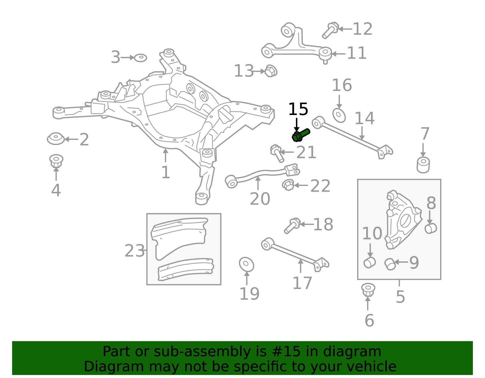 55226-AQ50A - Lower Control Arm Adjust Bolt 2009-2025 Nissan | Sullivan ...