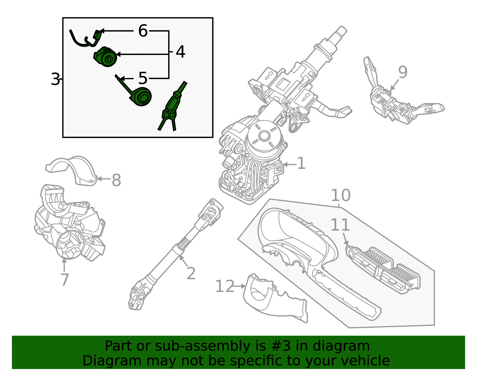 2021-2023 Kia Seltos Ignition Lock Cylinder 81900-Q5D00 | TascaParts.com