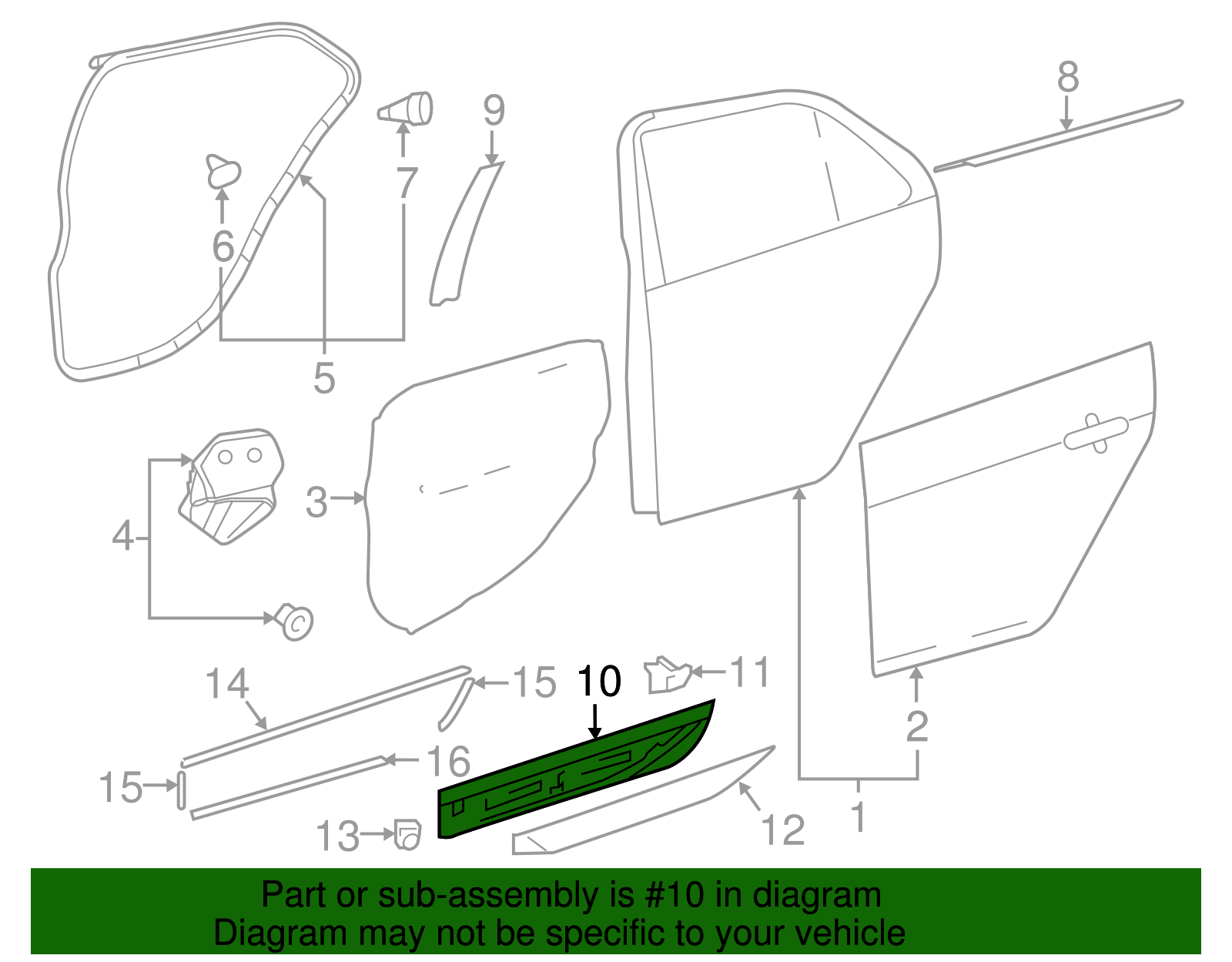 75741-0D200 - 2018 Toyota Yaris - Body Side Molding | Nucar Toyota of ...