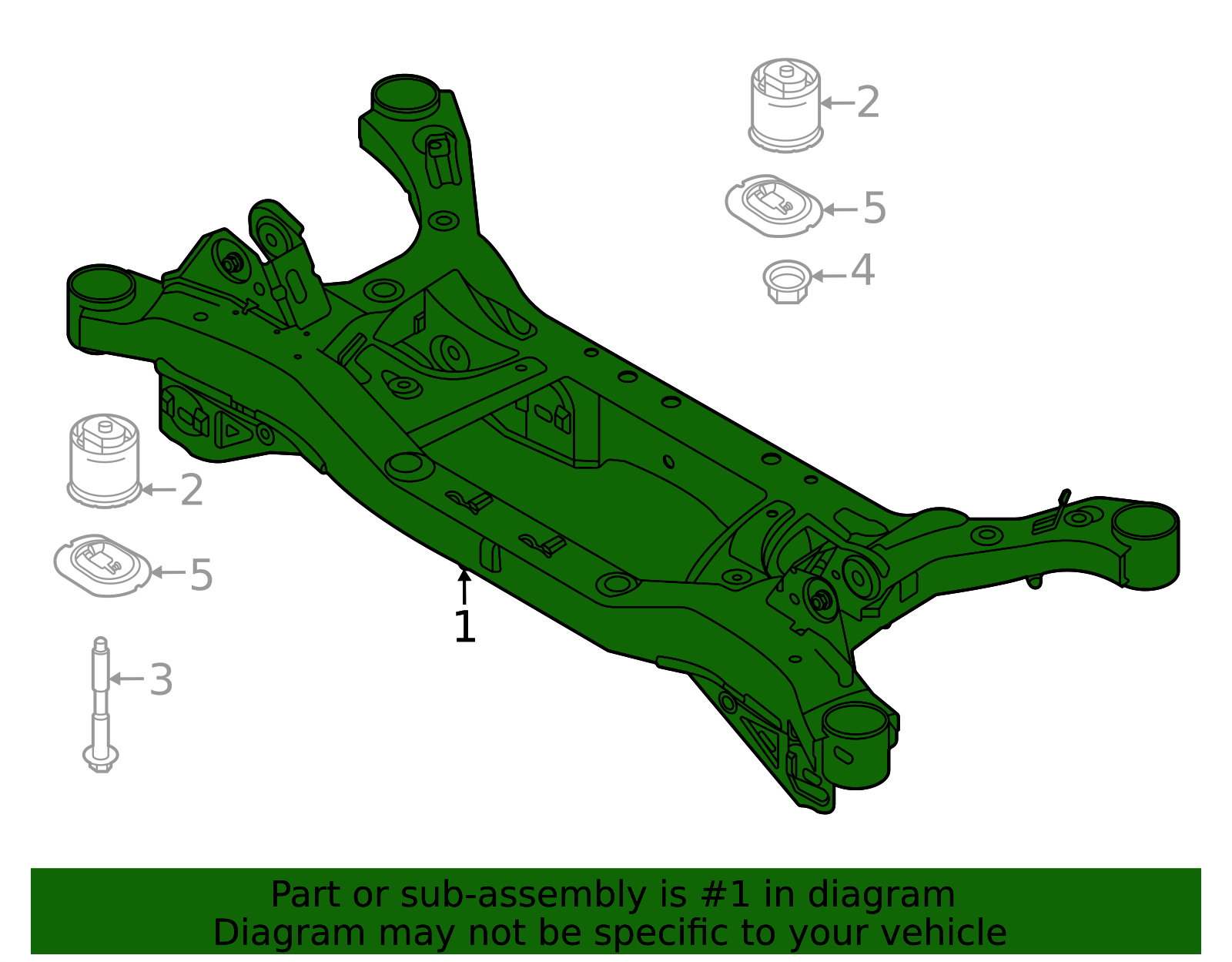 55410-AT100 - Cross-Member 2023-2025 Kia Niro | Kia.Parts Store