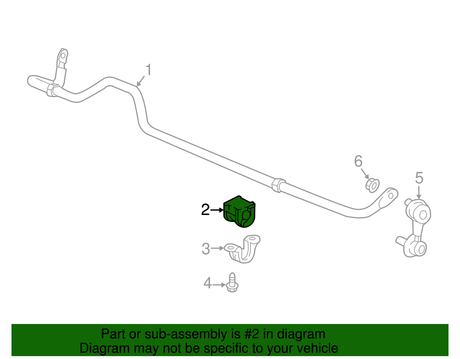 52306-THR-A01 - 2018-2025 Honda Odyssey - Bush Rear Stabilizer Holder ...